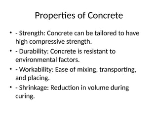 Concrete: Properties, Composition and different criteria for aggregates ...