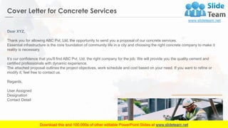 Concrete Proposal Template PowerPoint Presentation Slides | PPT