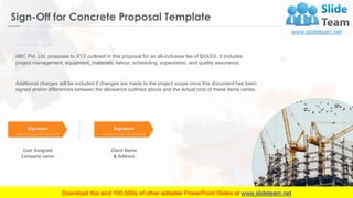 Concrete Proposal Template PowerPoint Presentation Slides | PPT