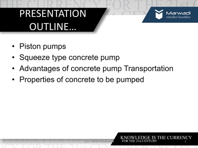 Concrete pumps_Advanced Construction Technology (Semester-6), Civil ...