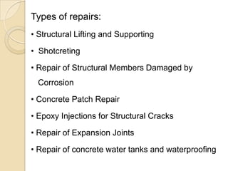 Concrete repair | PPTX