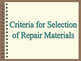 Concrete repair materials and selection criteria.ppt