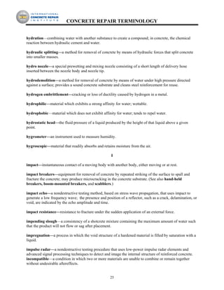 Concrete repairterminology | PDF