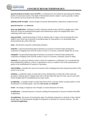 Concrete repairterminology | PDF