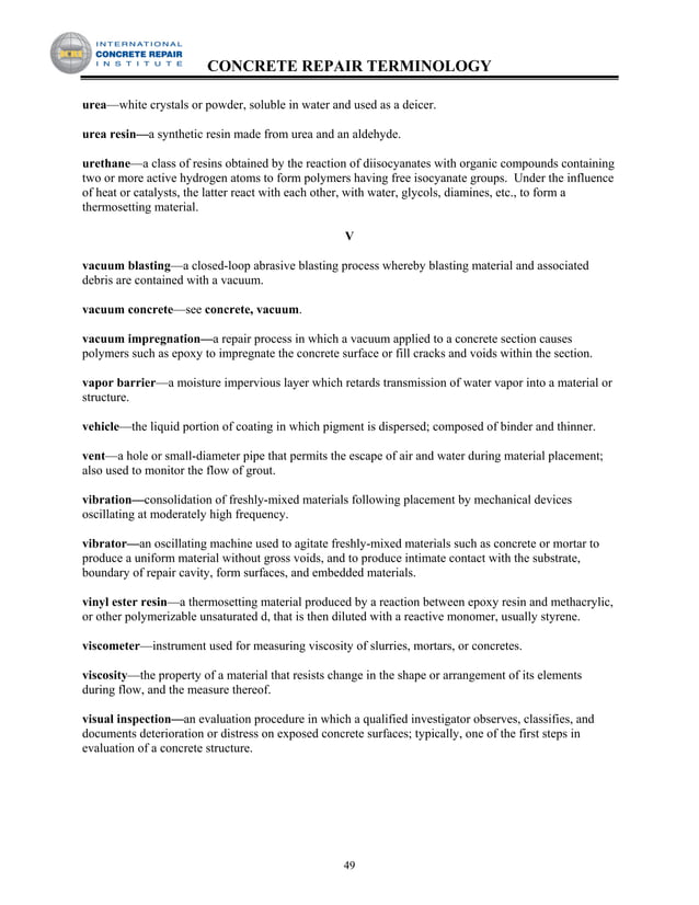 Concrete repairterminology | PDF
