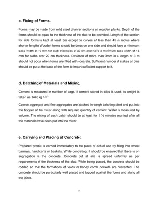 Concrete (types of road) | PDF