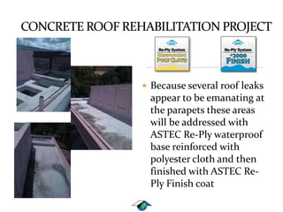 Astec Concrete Roof Rehabilitation Project | PPTX | Remodeling ...