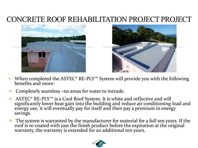 Astec Concrete Roof Rehabilitation Project | PPTX | Remodeling ...