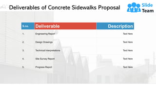 Concrete Sidewalks Proposal PowerPoint Presentation Slides | PDF