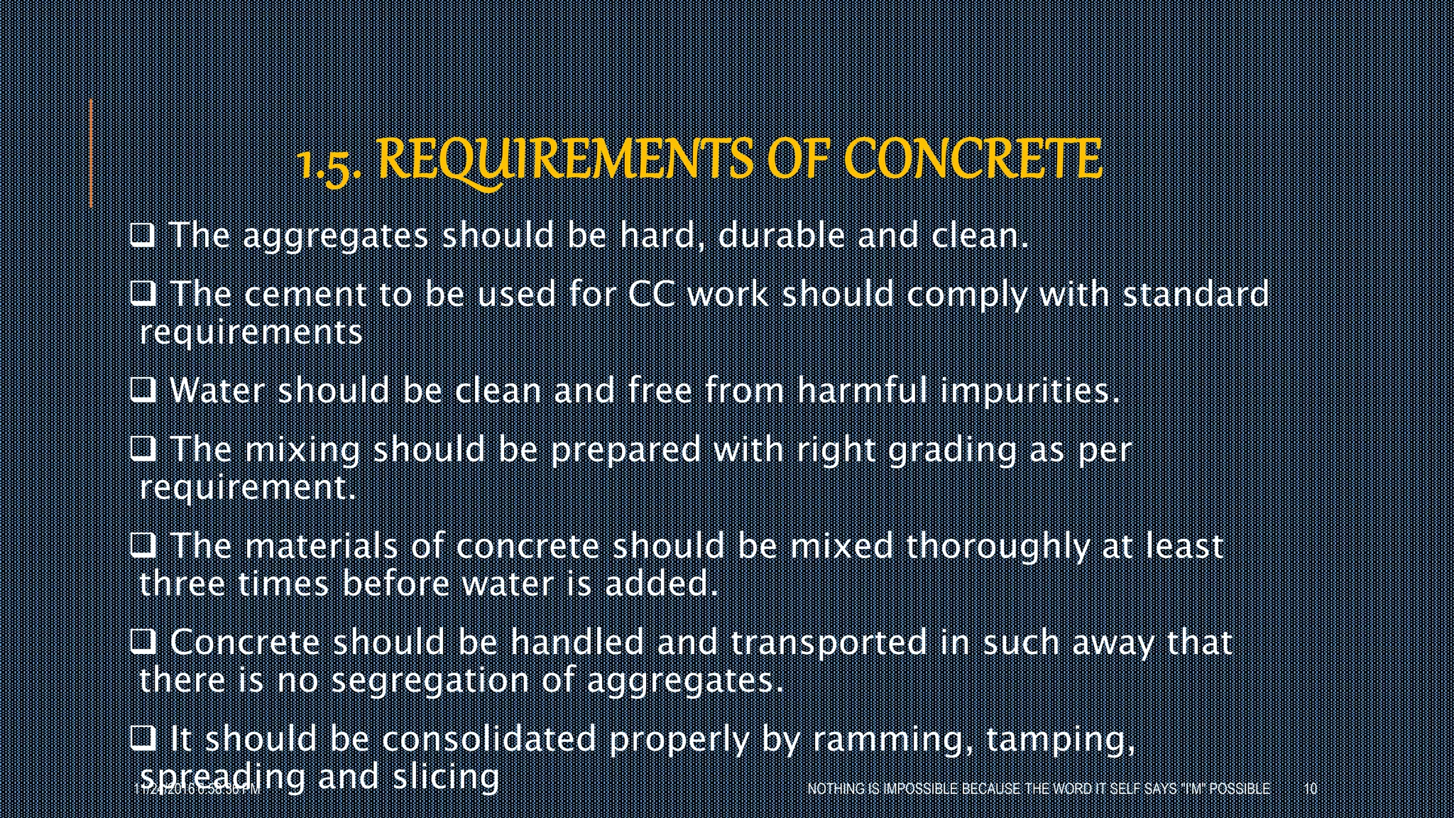 Concrete slide presentation | PPT | Free Download