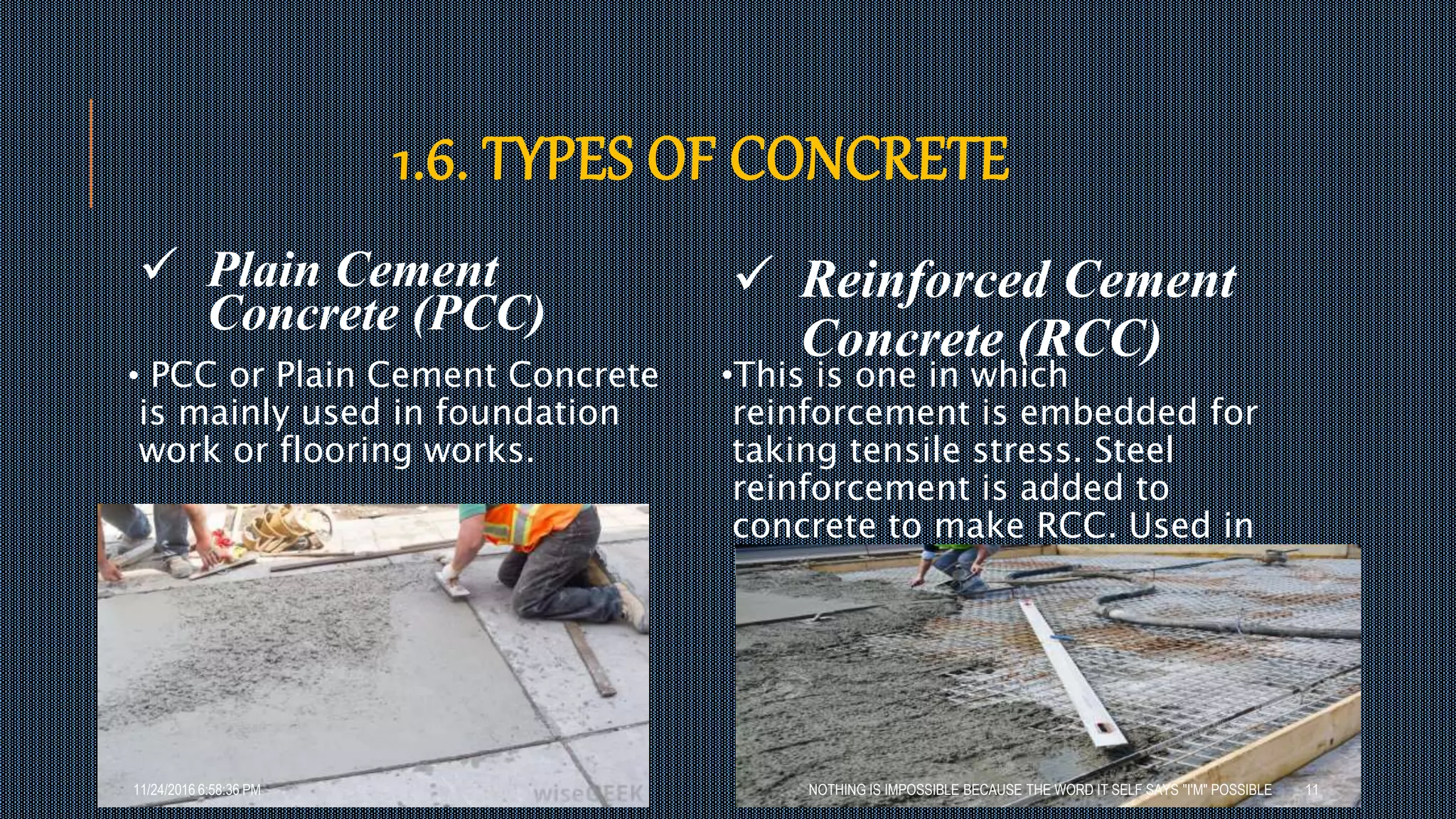 Concrete slide presentation | PPT | Free Download