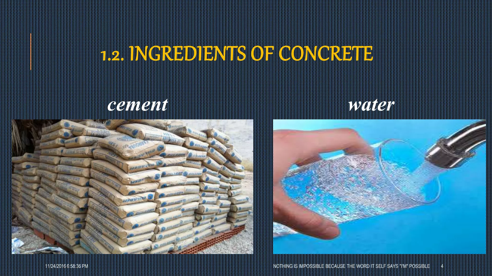 Concrete slide presentation | PPT
