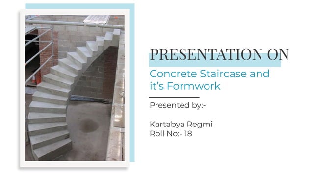 Concrete Staircase and Its Formwork: A Comprehensive Guide | PDF