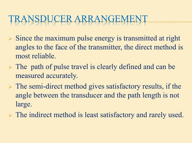 Ultra sonic pulse velocity tests (Concrete technology) | PPTX