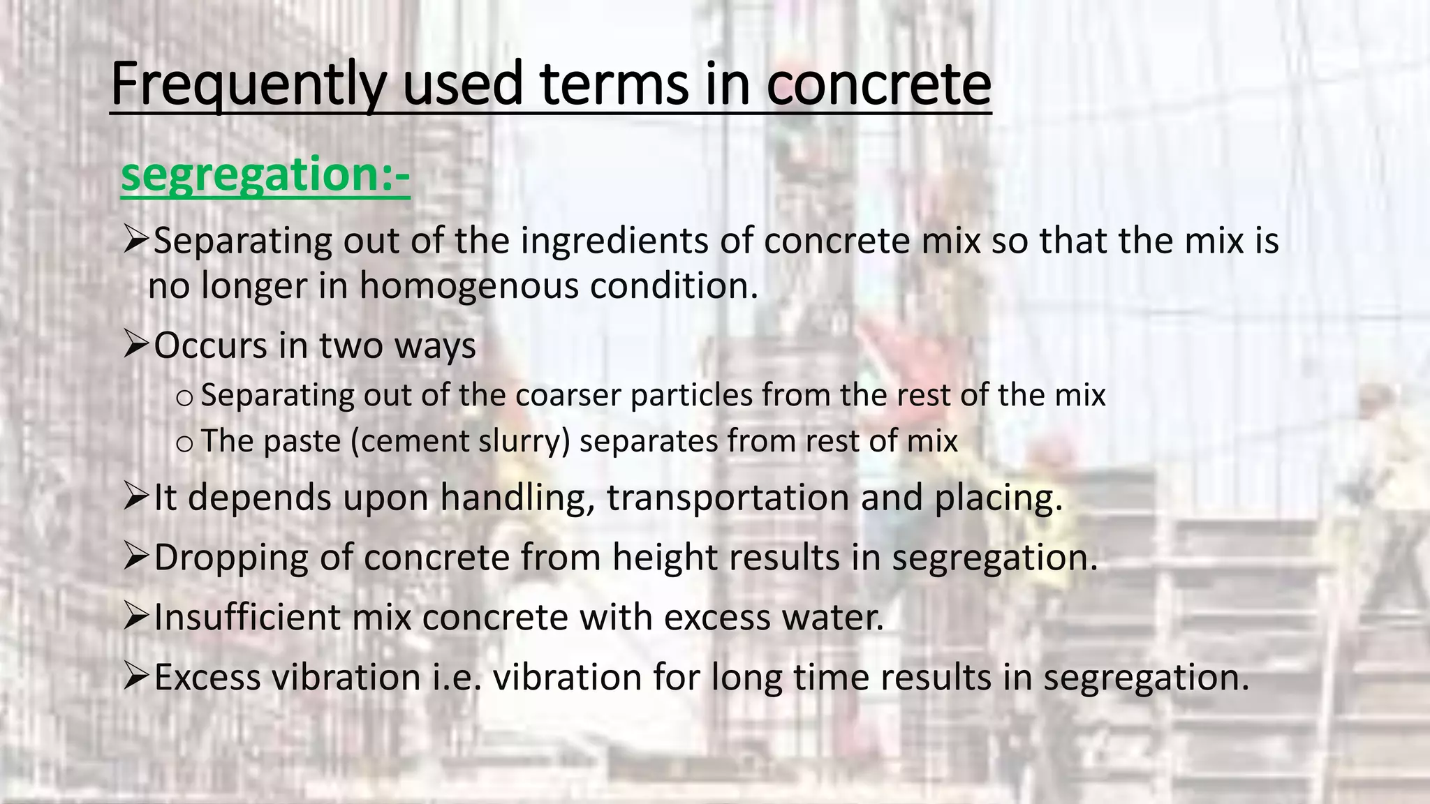 Concrete technology and masonry structures | PPTX