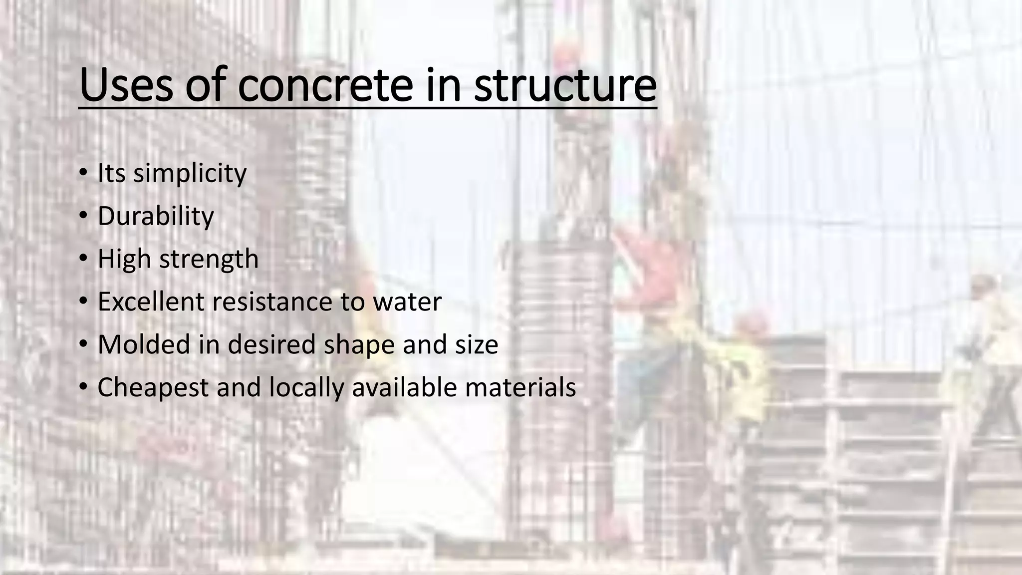 Concrete technology and masonry structures | PPTX