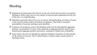 Concrete Technology- Segregation and bleeding (CE205).pptx