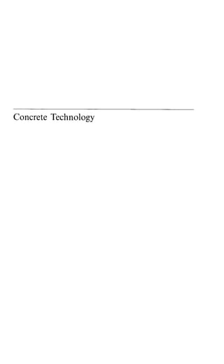 Concrete Technology, neville 2nd edition | PDF