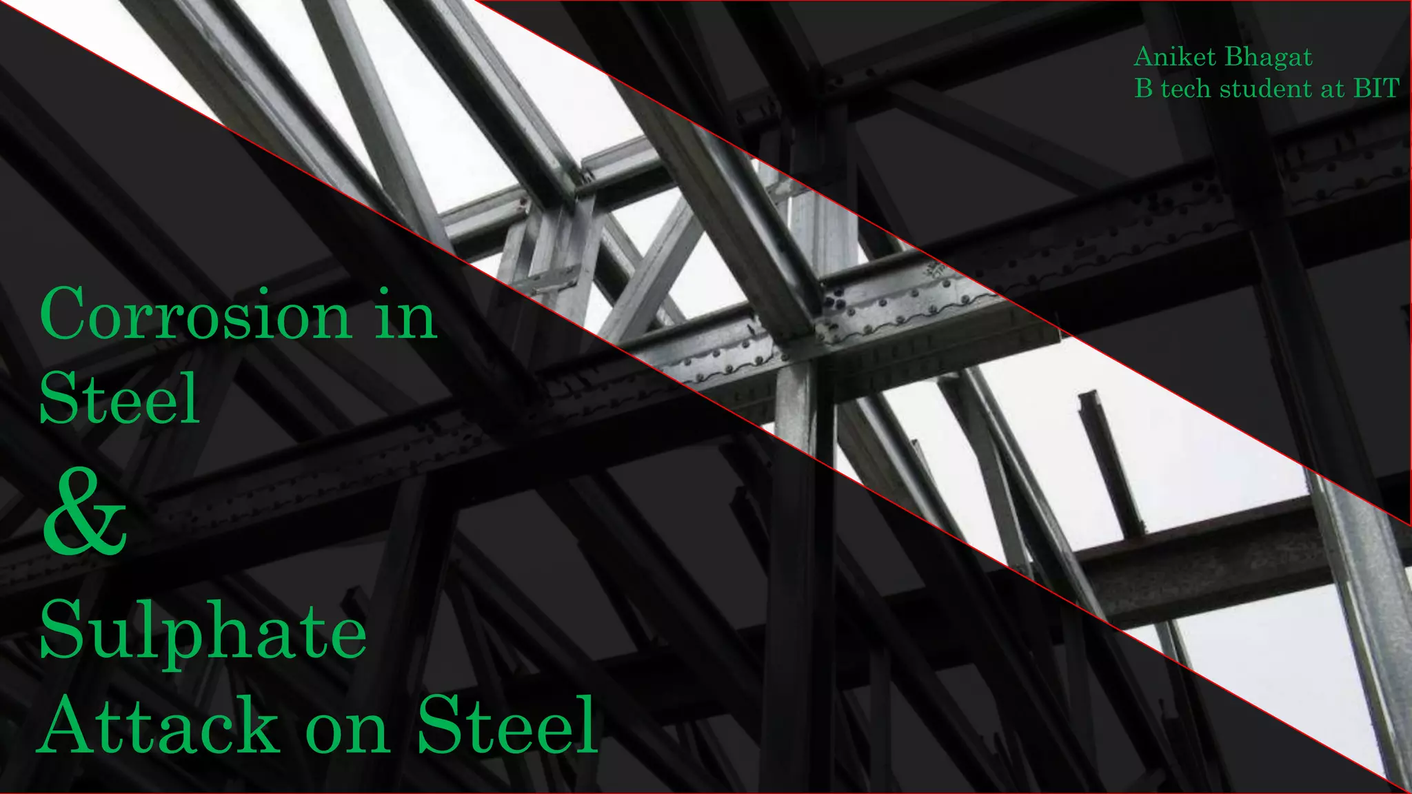 Corrosion and Sulphate attack on steel reinforcements | PPT