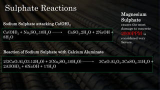 Corrosion and Sulphate attack on steel reinforcements | PPTX