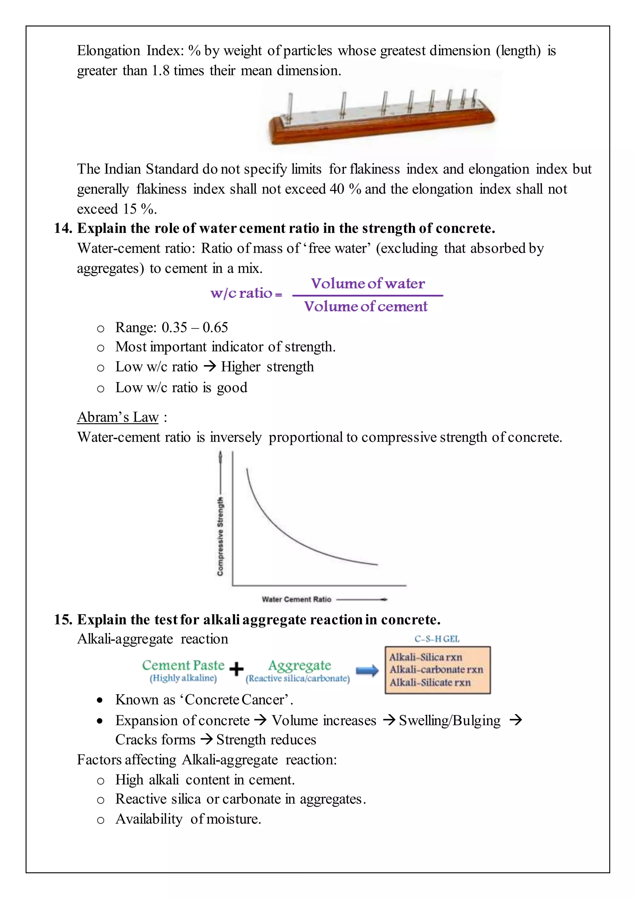 Concrete Technology Study Notes | DOCX