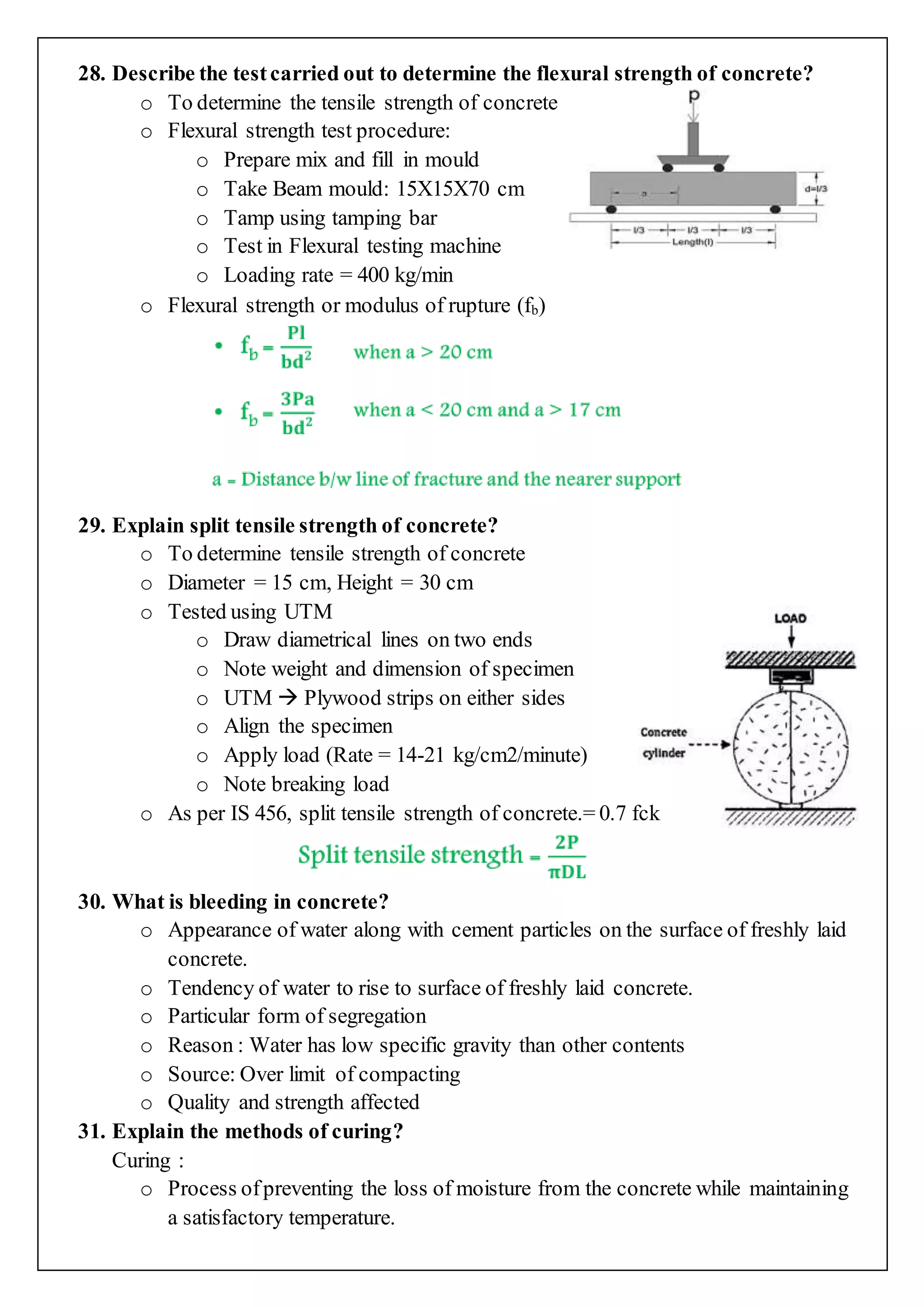 Concrete Technology Study Notes | DOCX