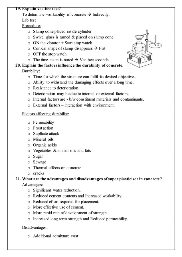 Concrete Technology Study Notes | DOCX