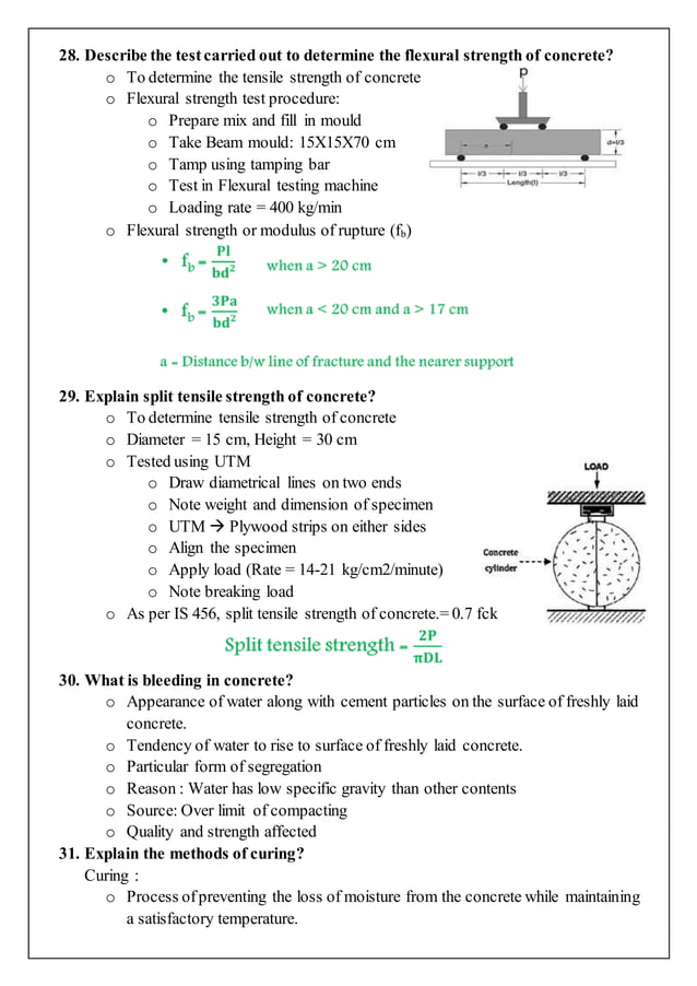 Concrete Technology Study Notes | DOCX