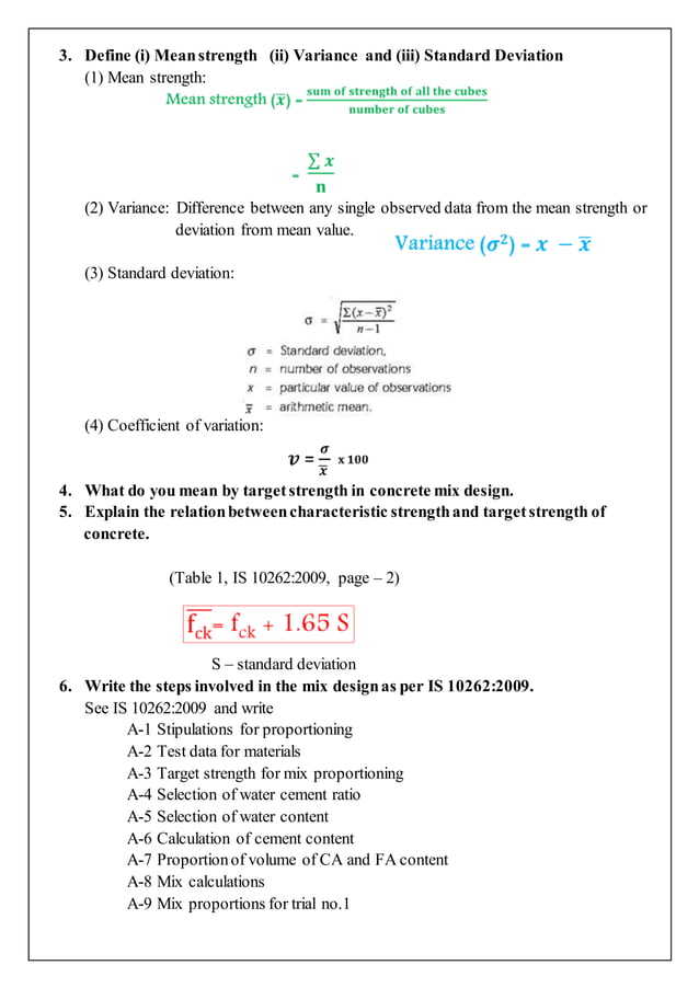 Concrete Technology Study Notes | DOCX