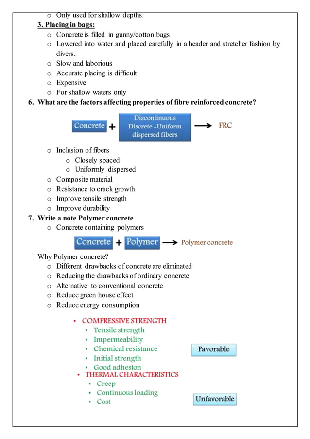 Concrete Technology Study Notes | DOCX
