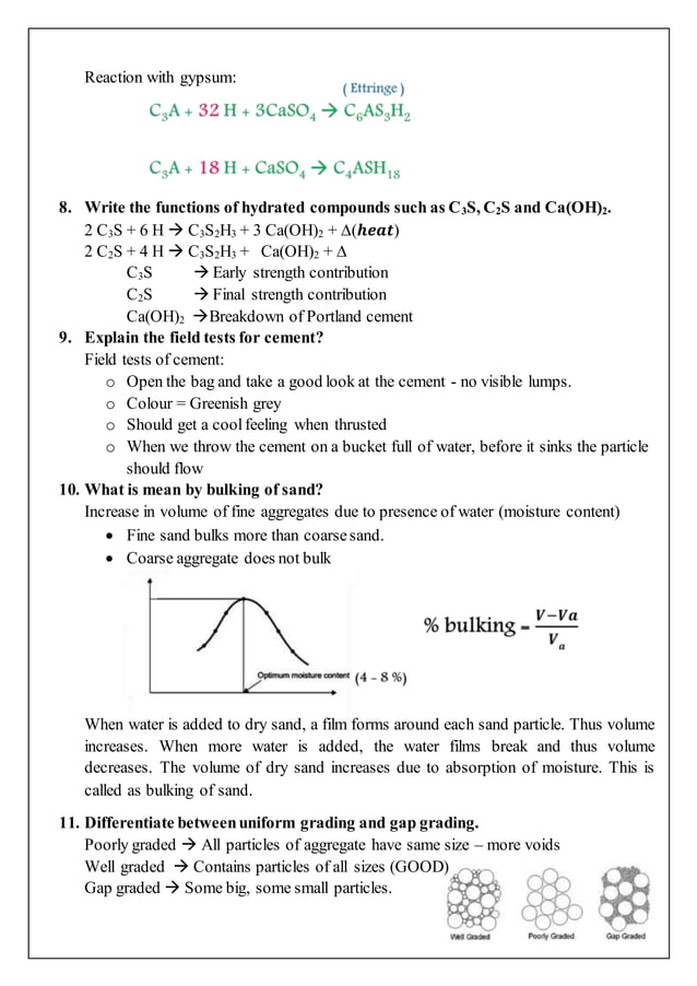 Concrete Technology Study Notes | DOCX