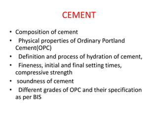 Concrete technology syllabus | PPT