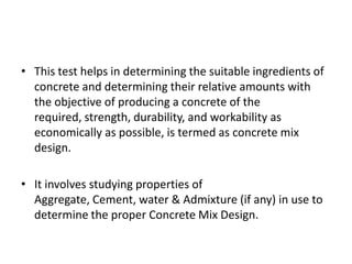 Concrete testing | PPTX