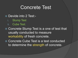 Concrete test on site | PPTX