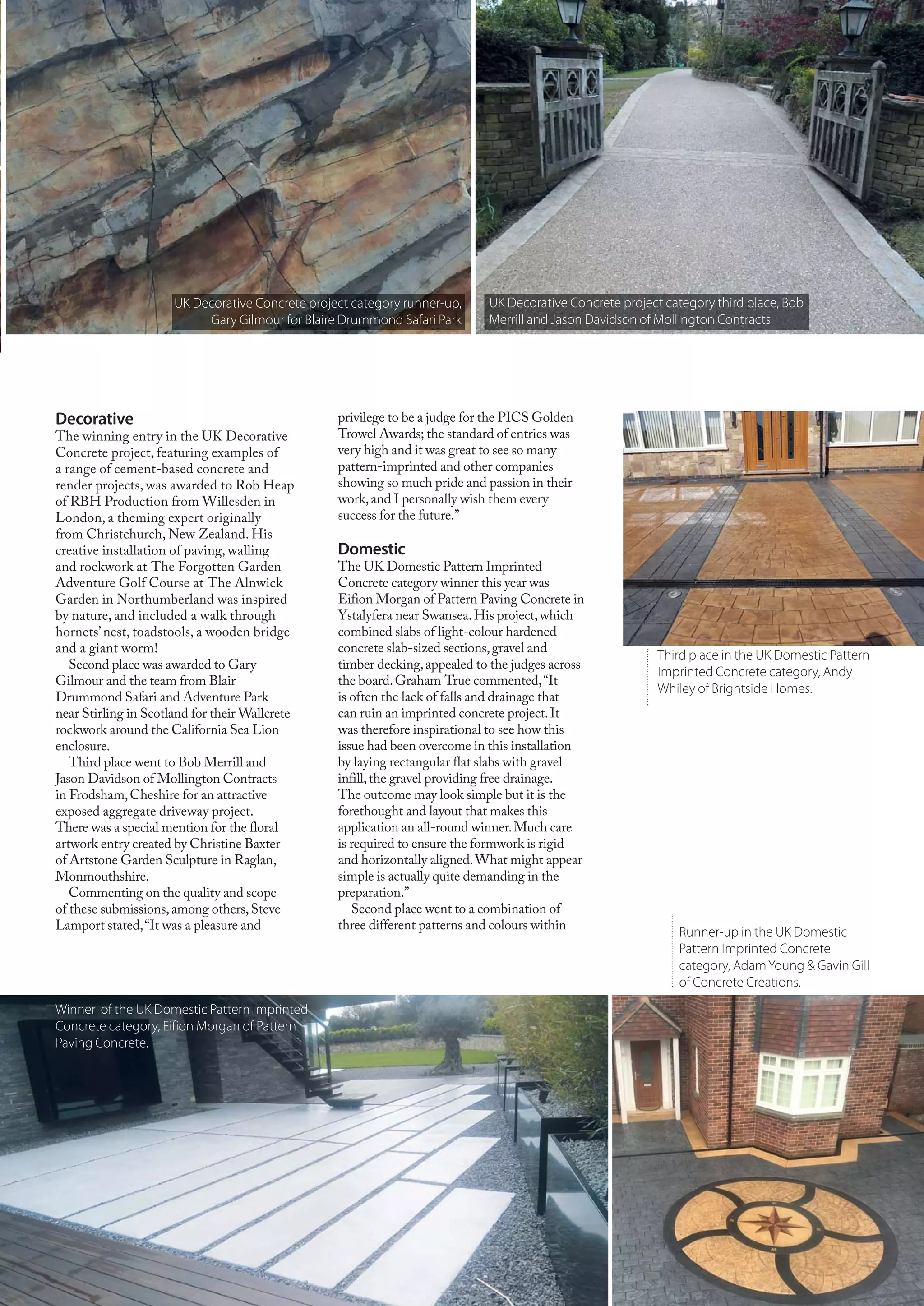 PICS Golden Trowel 2017 - Decorative Concrete Article | PDF