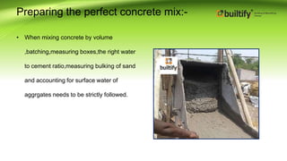 Making of concrete | PPTX