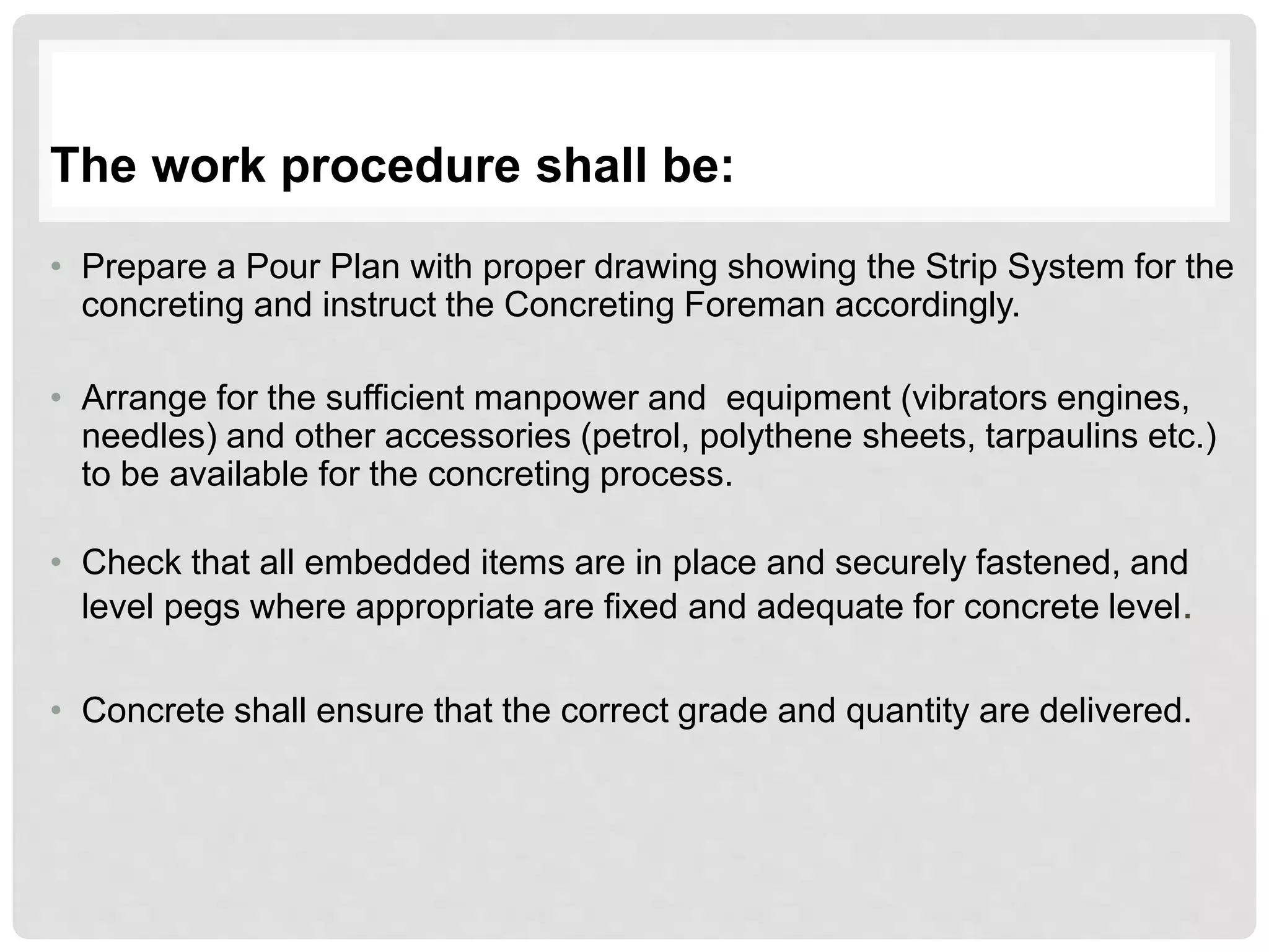 Concreting work | PPTX