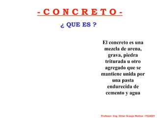DEFINICION DE CONCRETO | PPT