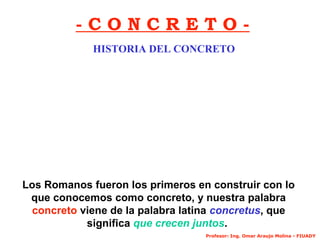 DEFINICION DE CONCRETO | PPT