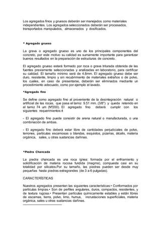 Concreto y sus propiedades | DOCX