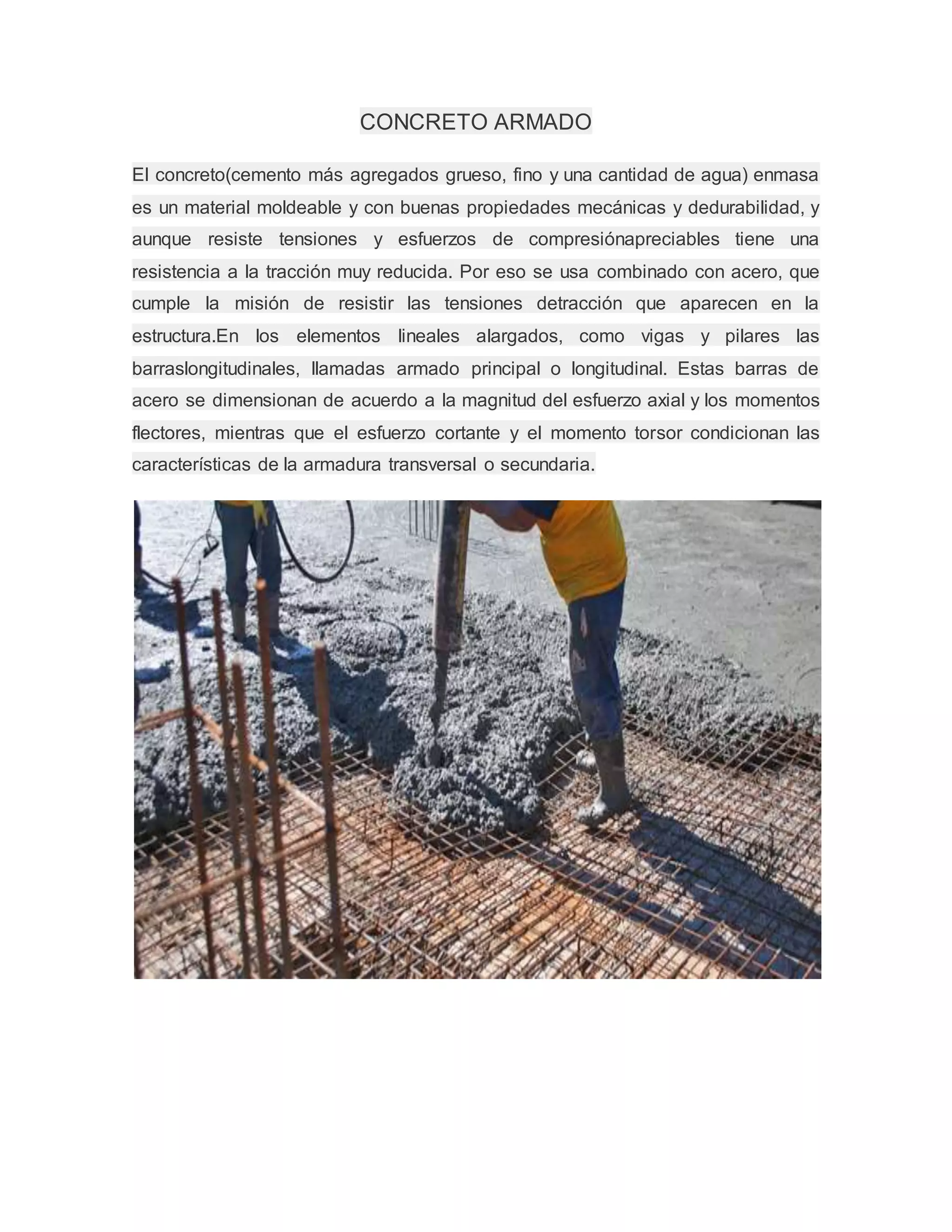 Concreto armado estructuras simples | DOCX | Civil Engineering Industry ...