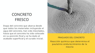 Concreto Fresco, diseño de mezclas de concreto. | PPTX
