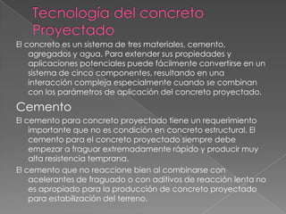 Concreto proyectado exposición_para_entregar | PPTX