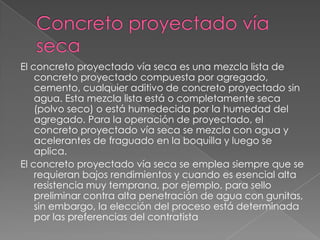 Concreto proyectado exposición_para_entregar | PPTX