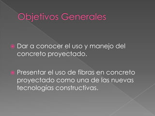 Concreto proyectado exposición_para_entregar | PPTX