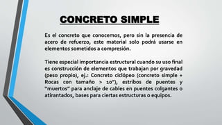 Concreto simple | PPTX