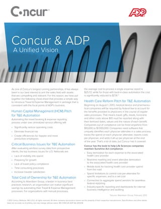 Concur and ADP - A Unified Vision | PDF