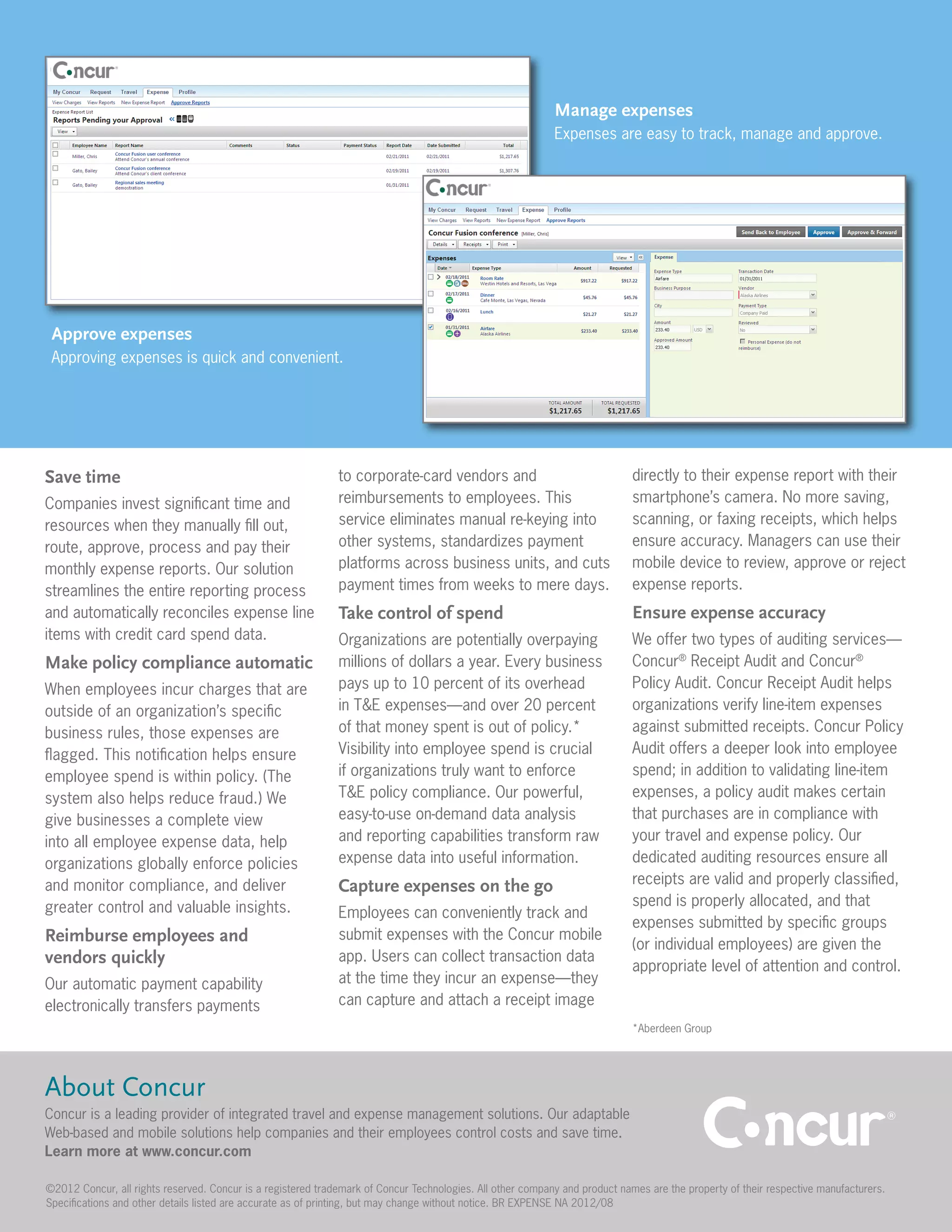 Concur expense management | PDF