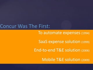 Concur Overview | PPTX