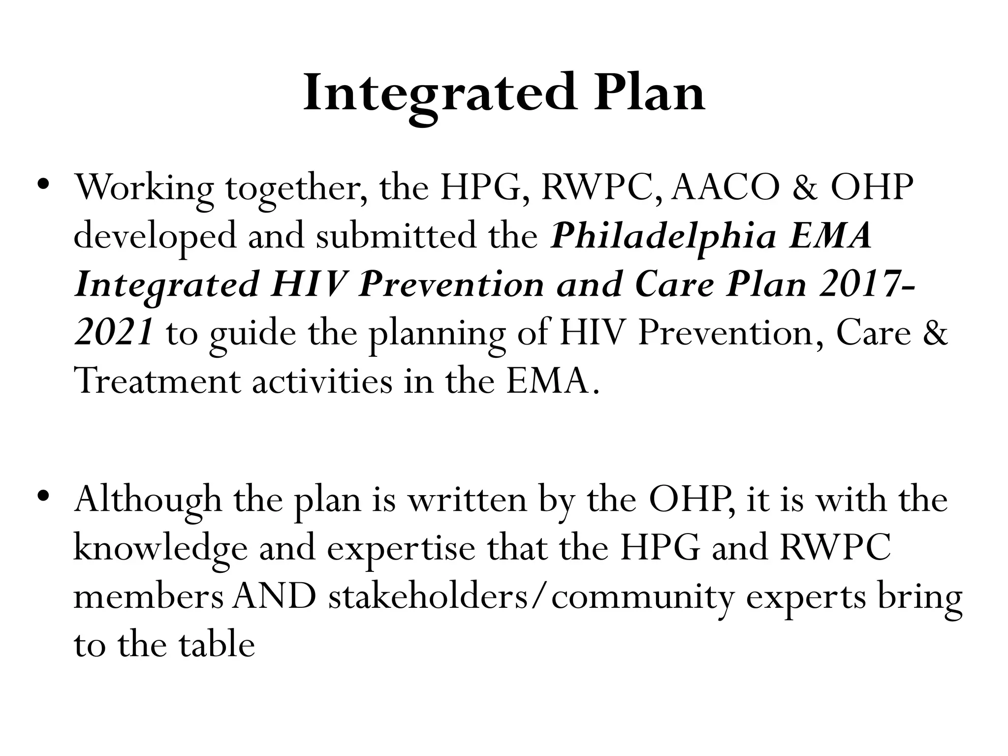 What is Integrated Planning? | PPT